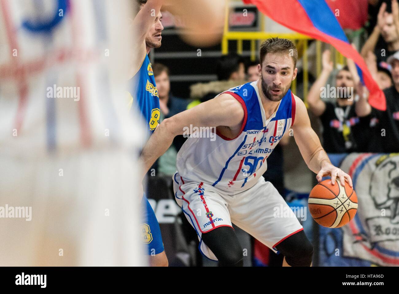 March 8, 2017: David Dudzinski #50 of Steaua CSM EximBank Bucharest ...
