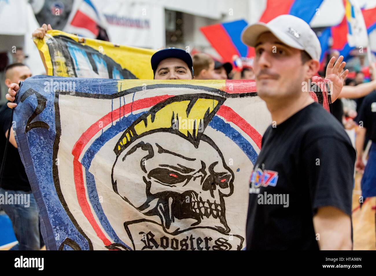 March 8, 2017: Steaua's supporters during the LNBM - Men's National ...