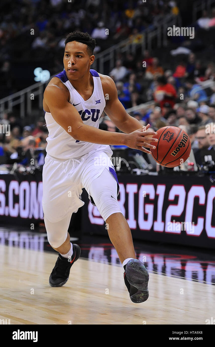 Kansas City, Missouri, USA. 08th Mar, 2017. TCU Horned Frogs guard ...