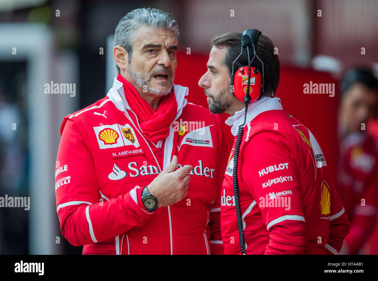 Ferrari team leader Maurizio Arrivabene from Italy, photographed during ...