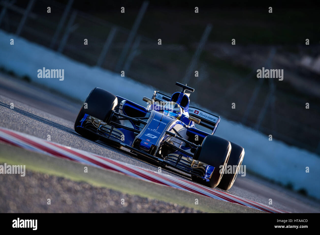 Swedish Formula One pilot Marcus Ericsson of Sauber in action during ...
