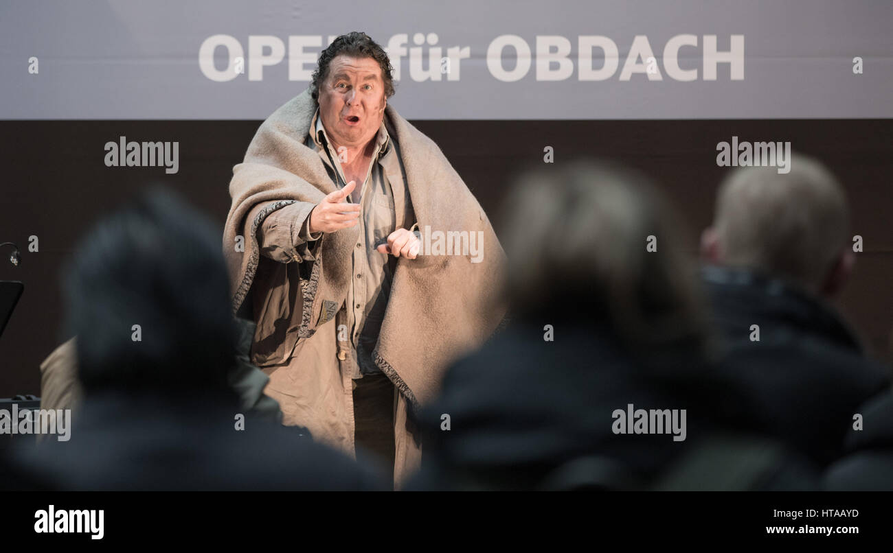 Berlin, Germany. 09th Mar, 2017. Tenor singer Christoph von Weitzel performs on stage at a ...