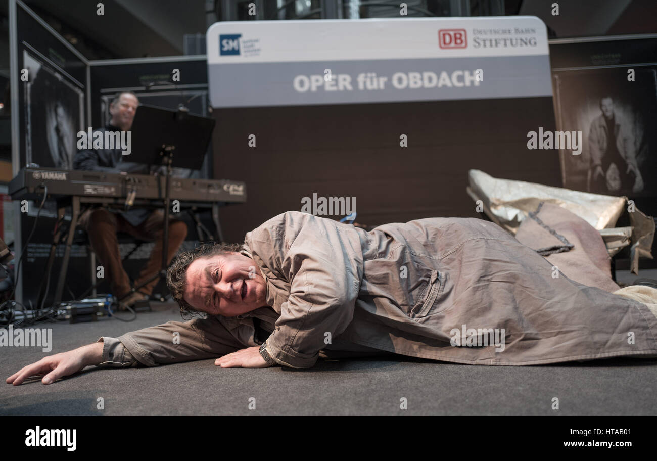 Berlin, Germany. 09th Mar, 2017. Tenor singer Christoph von Weitzel performs on stage at a ...