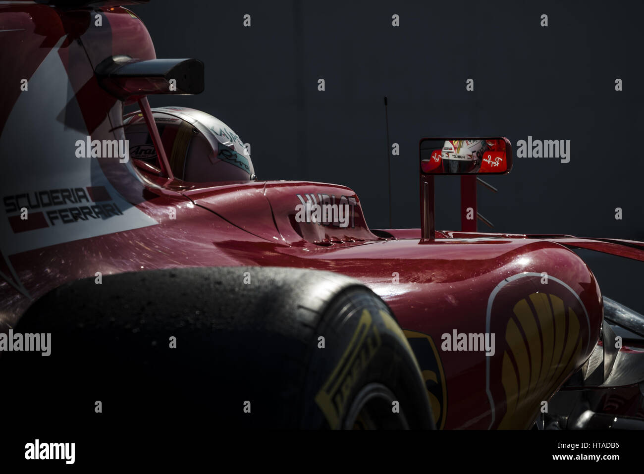 Ferrari sf70h of sebastian vettel hi-res stock photography and images ...