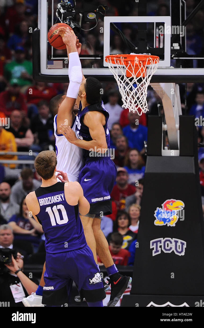 Kansas City, Missouri, USA. 09th Mar, 2017. TCU Horned Frogs guard ...