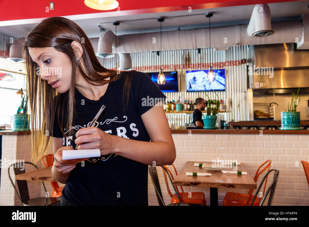 Teen Waitress Restaurant High Resolution Stock Photography and Images ...
