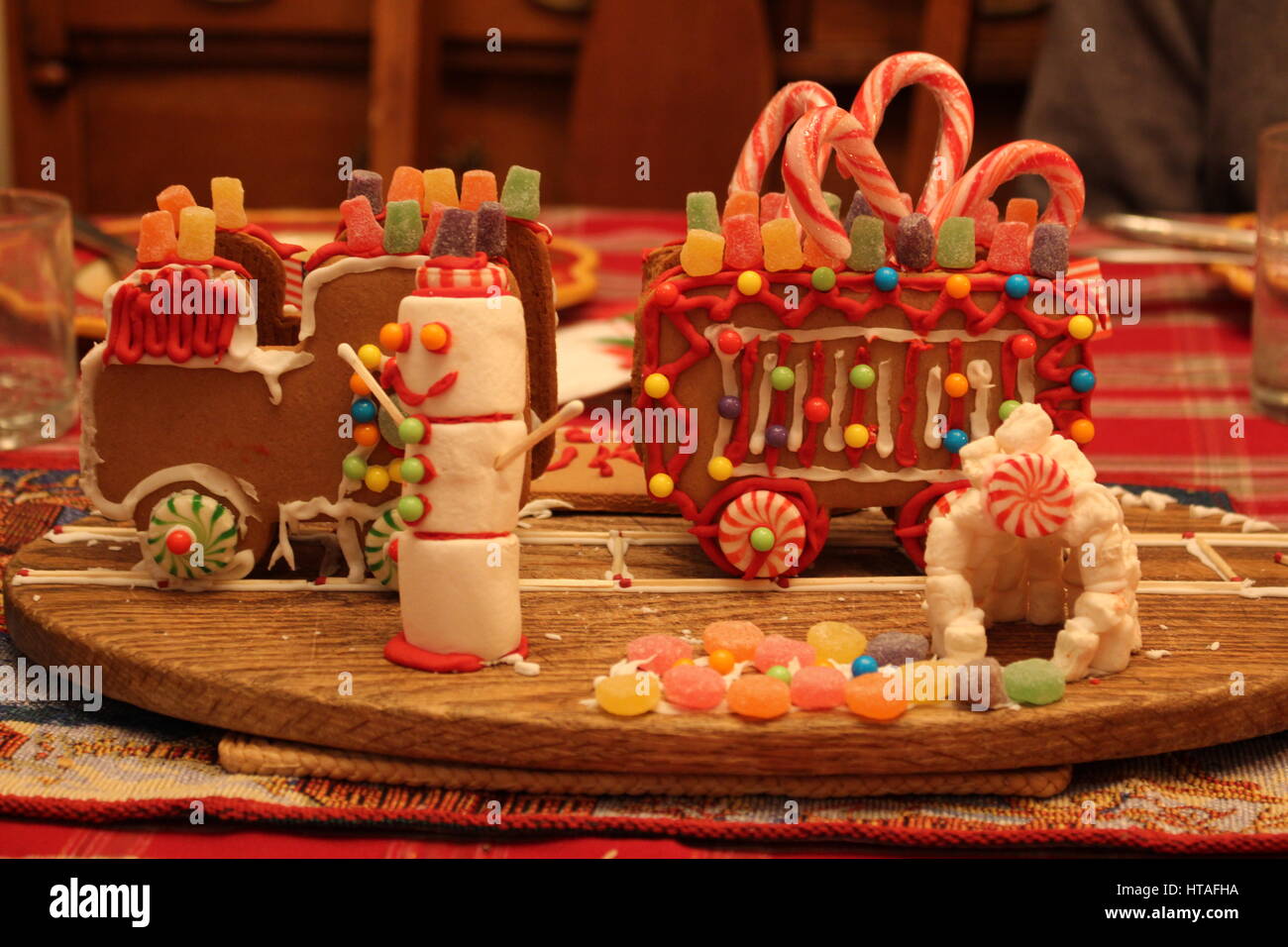 Ginger Bread Train Stock Photo - Alamy