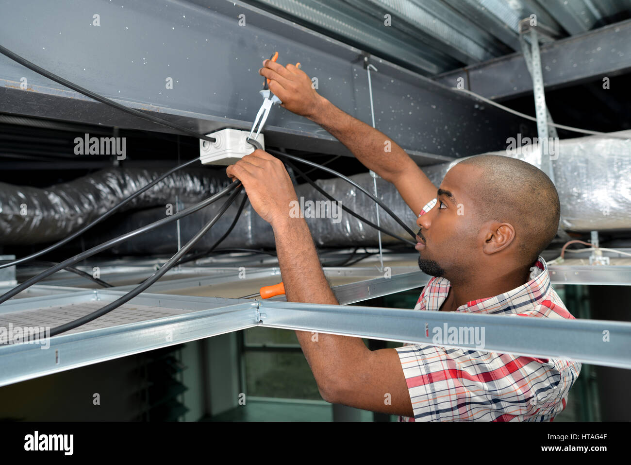 Ceiling junction box hi-res stock photography and images - Alamy