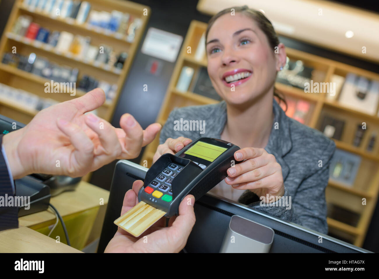 Man receiving pay check hi-res stock photography and images - Alamy