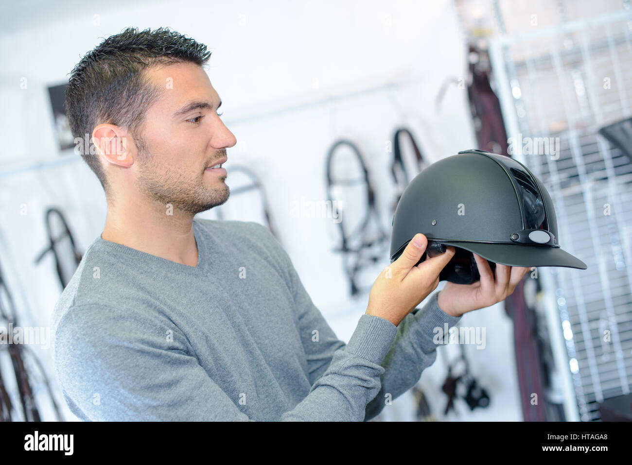 Buying horse equipment hi-res stock photography and images - Alamy