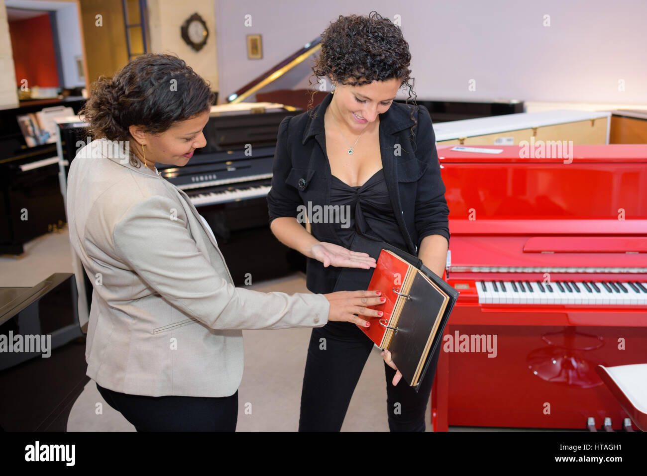 choice of piano color Stock Photo - Alamy