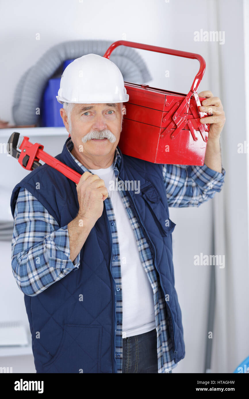 portrait of construction worker Stock Photo - Alamy