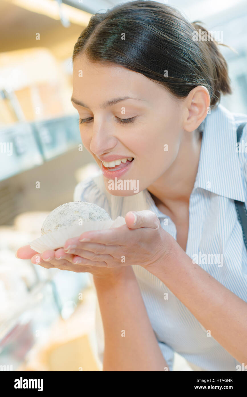 Woman cheese smelling hi-res stock photography and images - Alamy