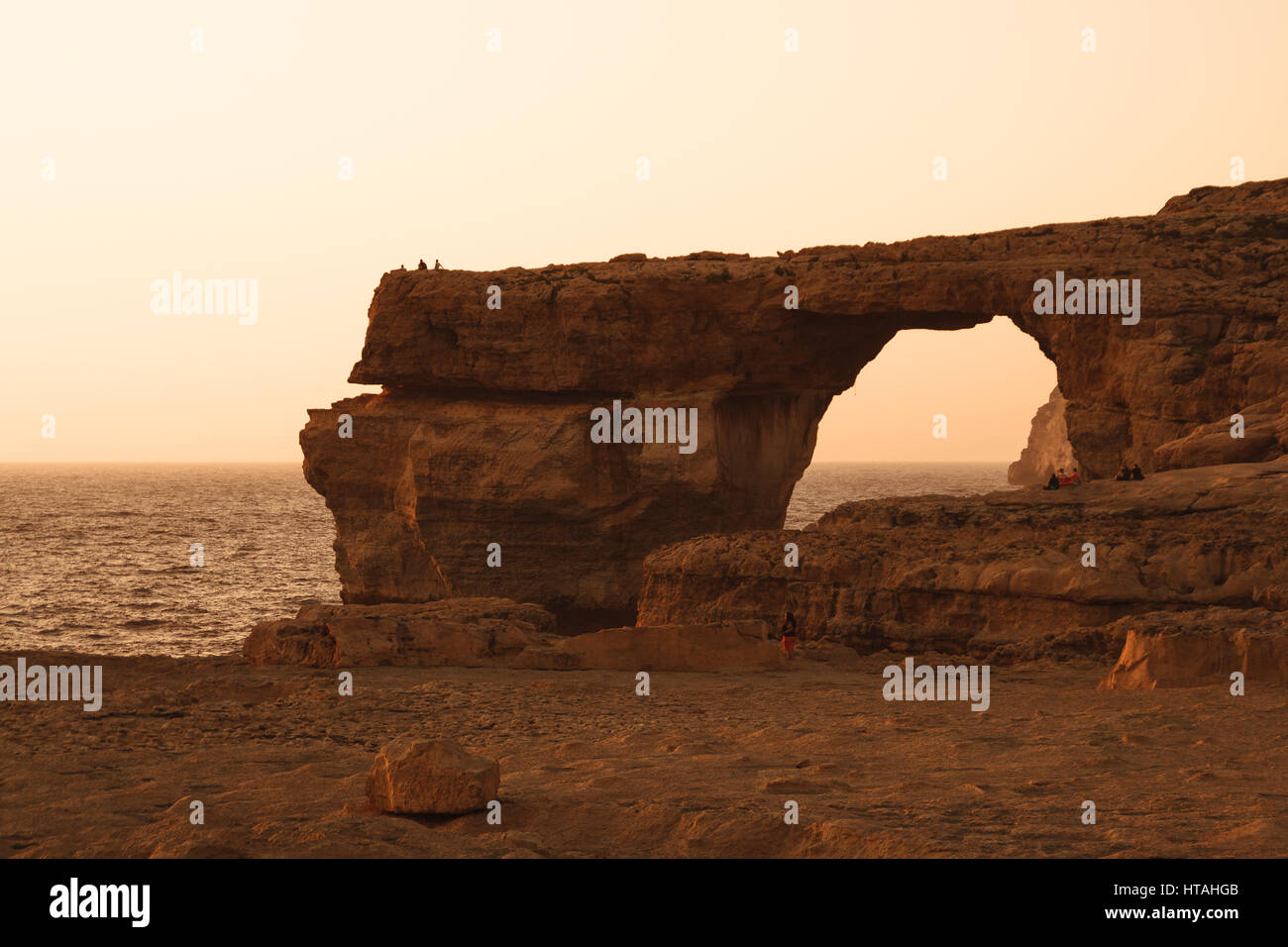 Azure Window, Natural arch on the island of Gozo, Malta Stock Photo - Alamy