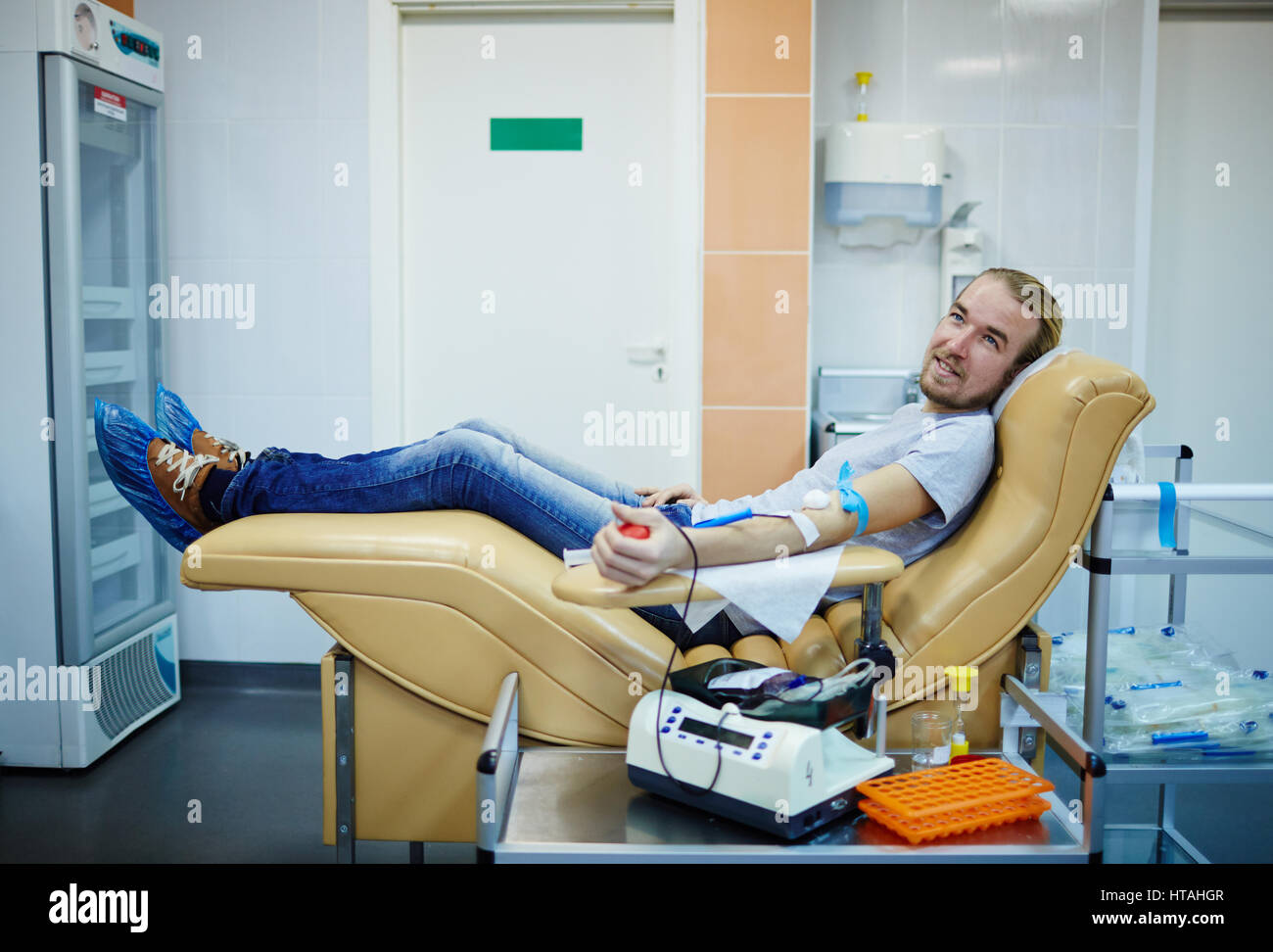 Blood transfusion station hi-res stock photography and images - Alamy