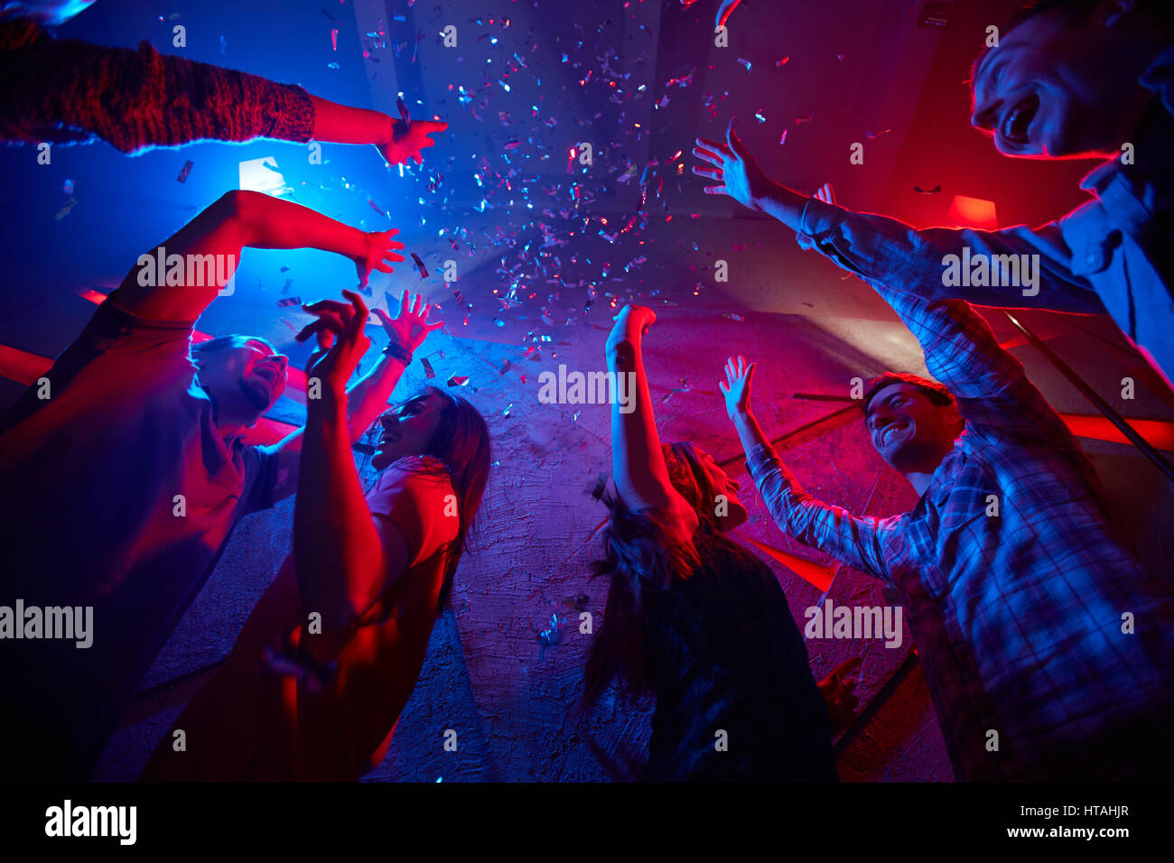 Man throwing confetti hi-res stock photography and images - Alamy
