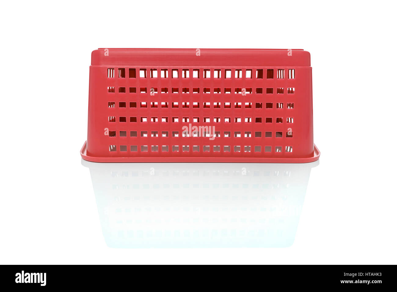 Empty plastic box isolated on white background Stock Photo - Alamy