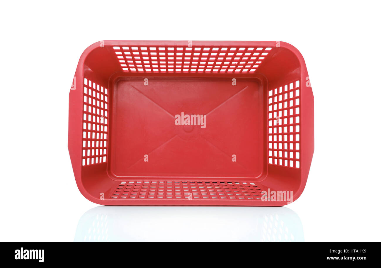 Empty plastic box isolated on white background Stock Photo - Alamy