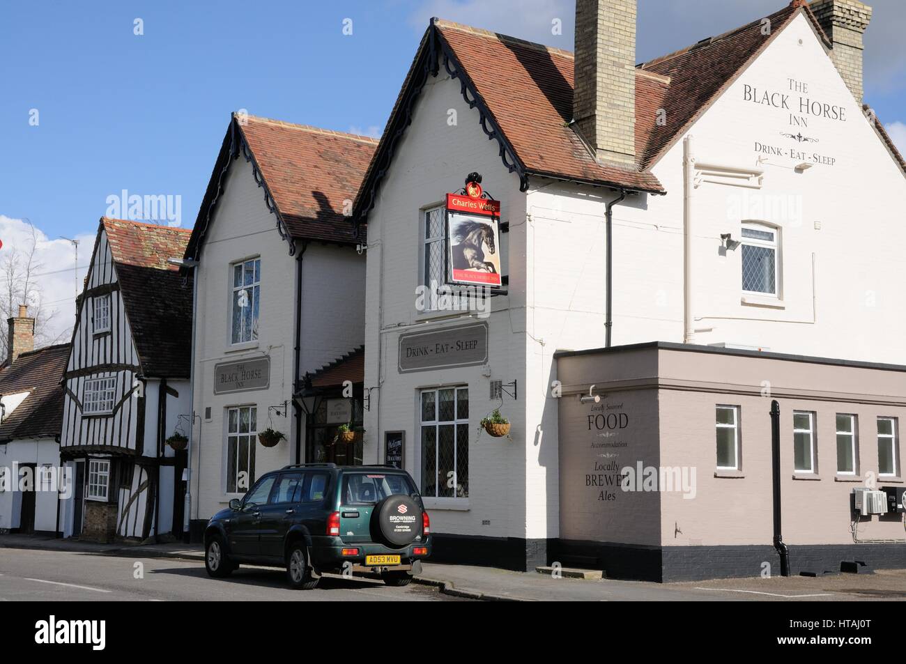 Black horse inn swaffham bulbeck hi-res stock photography and images ...