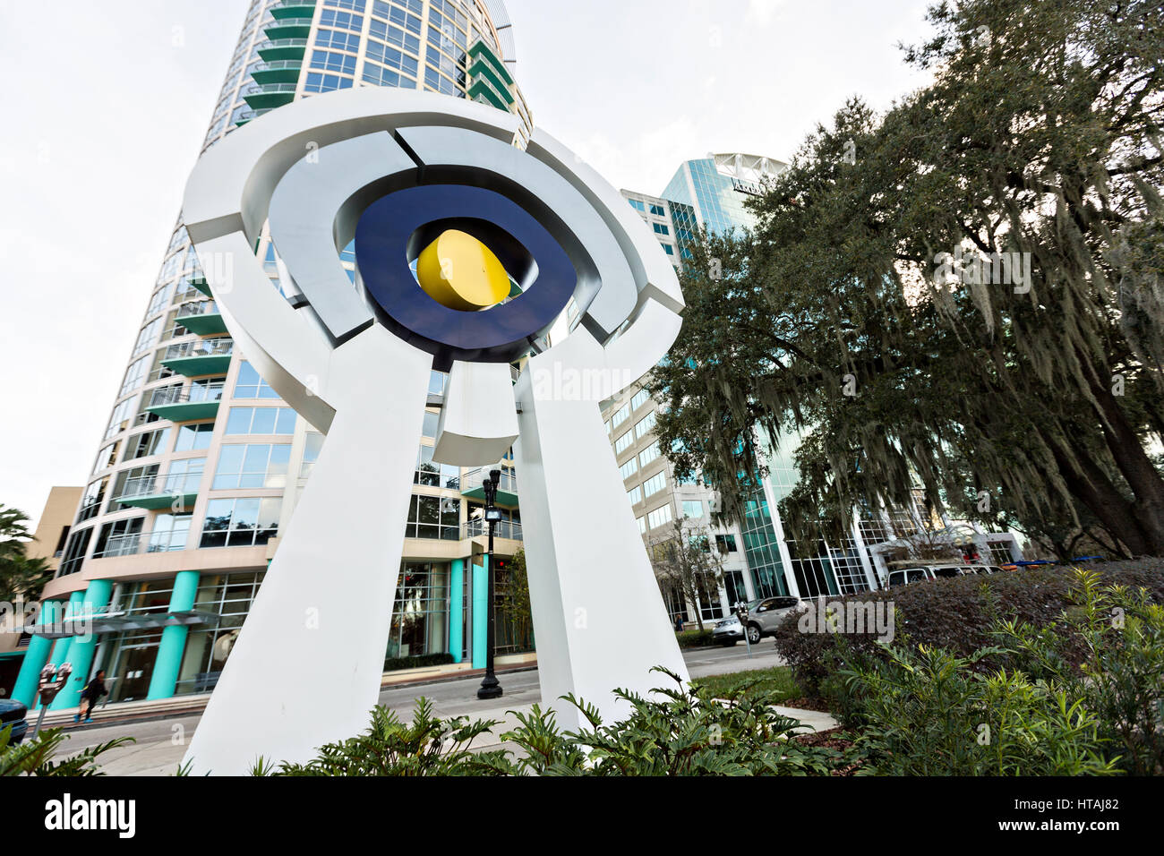 Monumental sculpture Centered by artist C.J Rench along Lake Eola Park ...