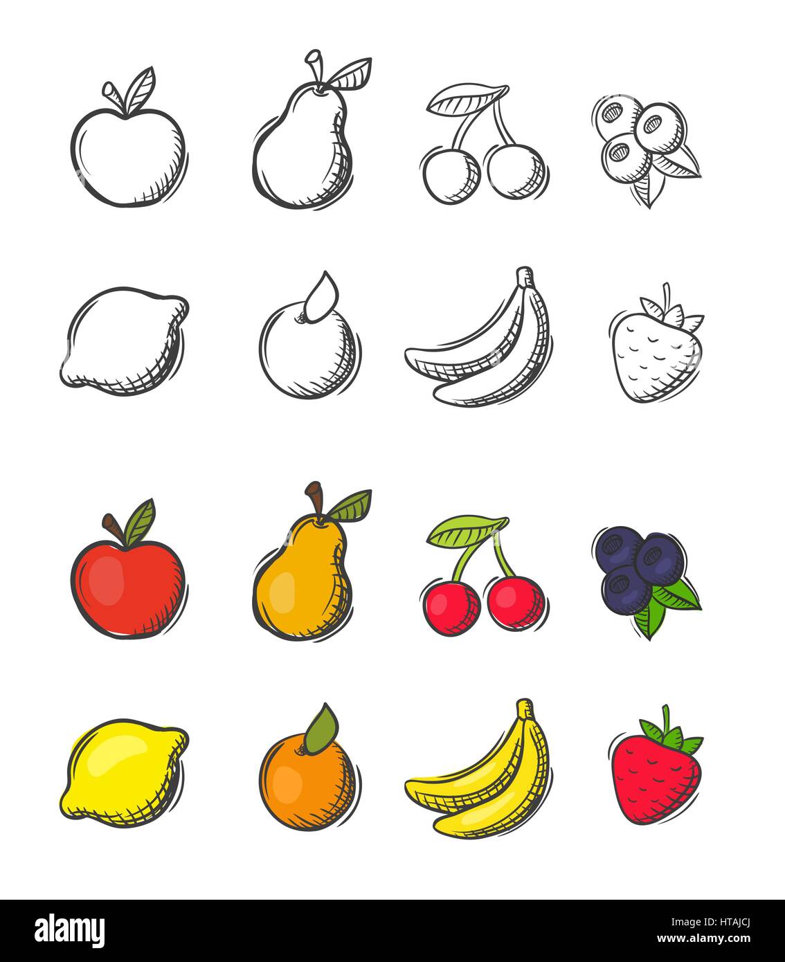 Freehand sketch icons hi-res stock photography and images - Alamy