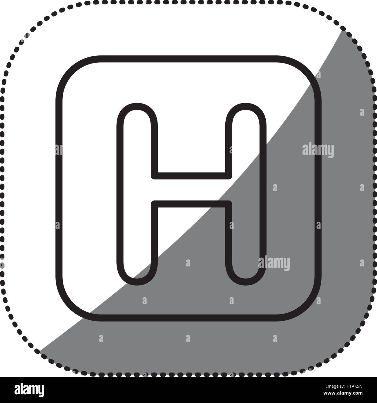 symbol letter H icon, vector illustraction design Stock Vector Image ...