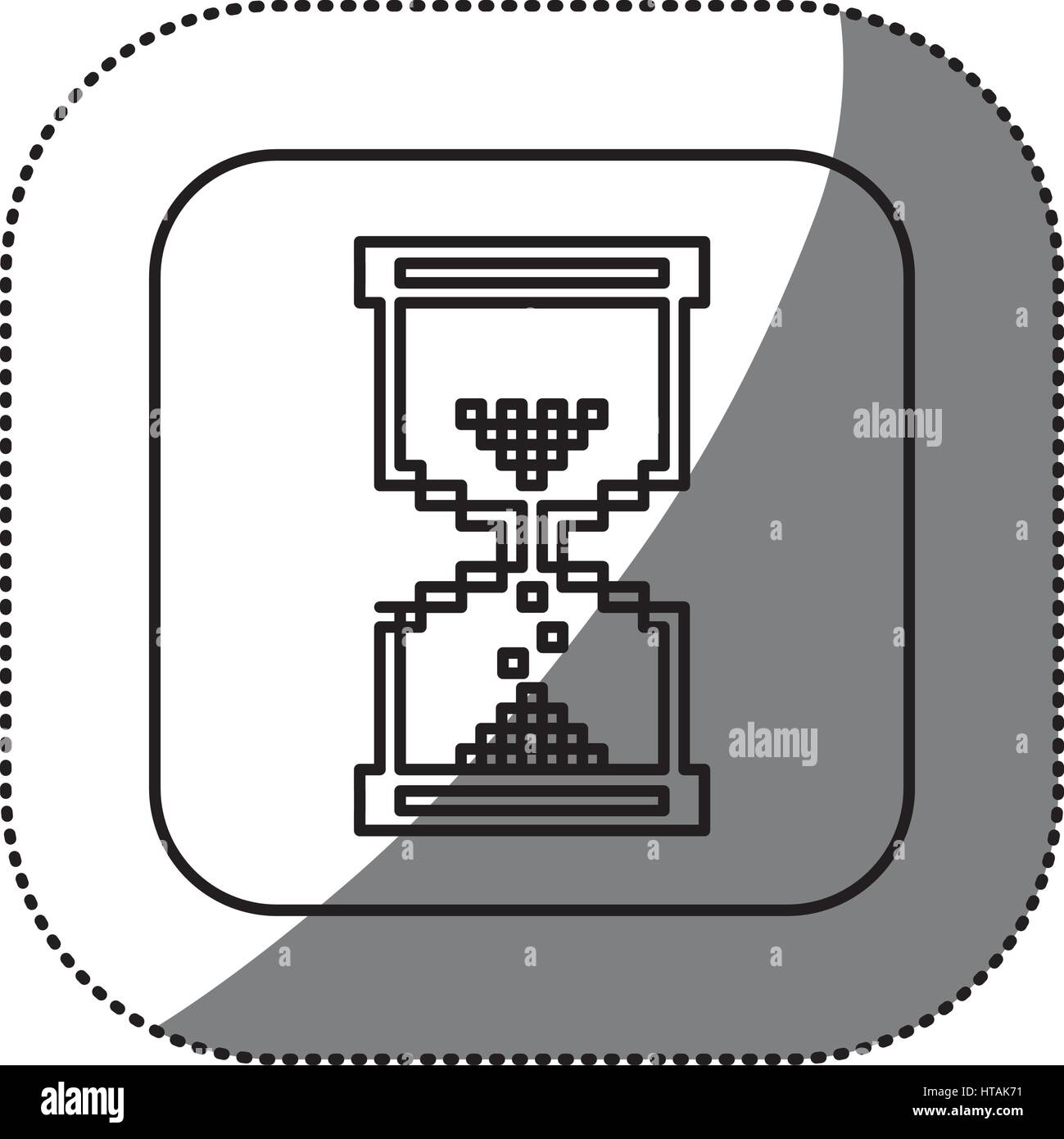 figure symbol hourglass icon, vector illustraction design Stock Vector ...