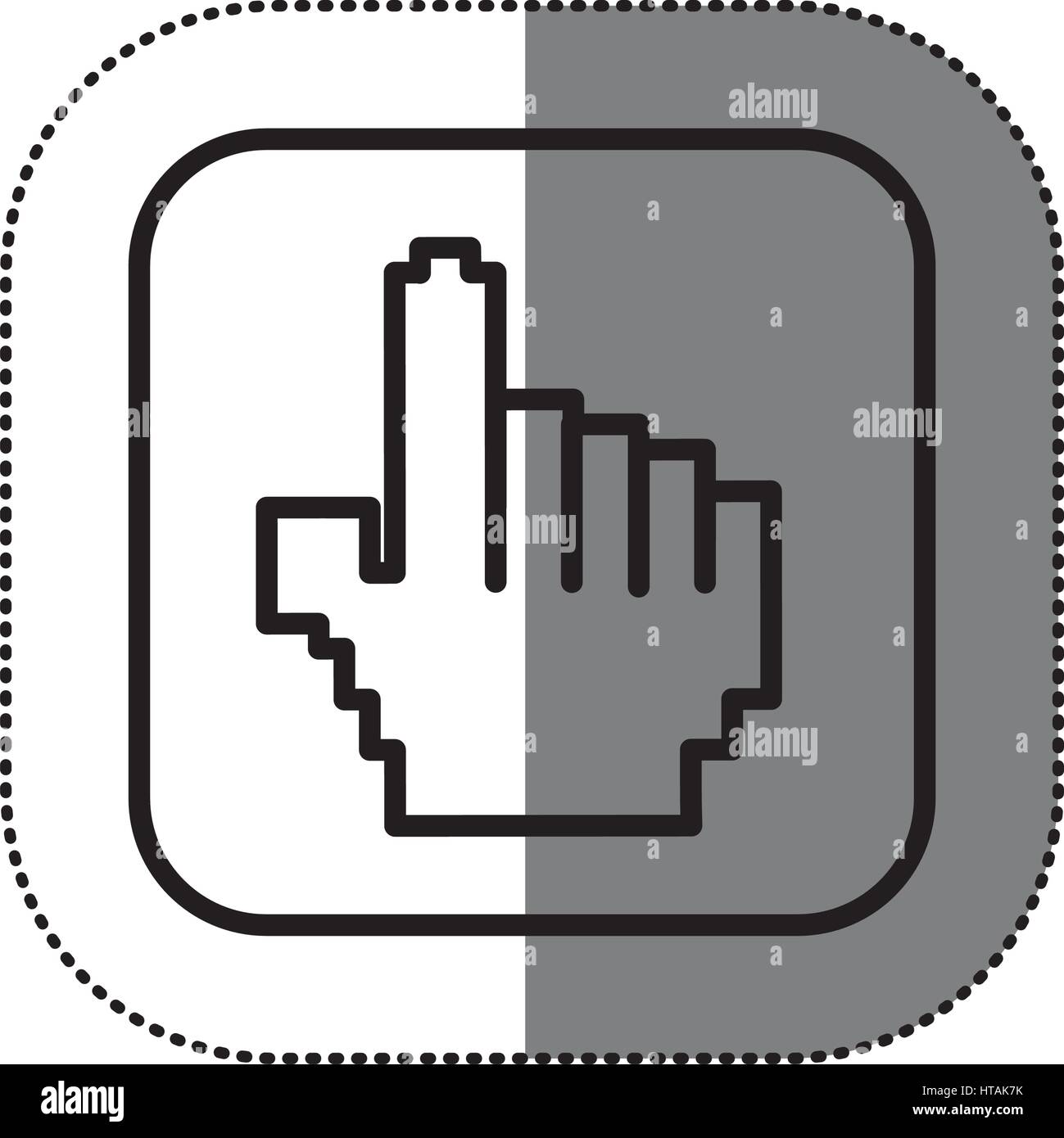 figure symbol hand icon, vector illustraction design image Stock Vector ...