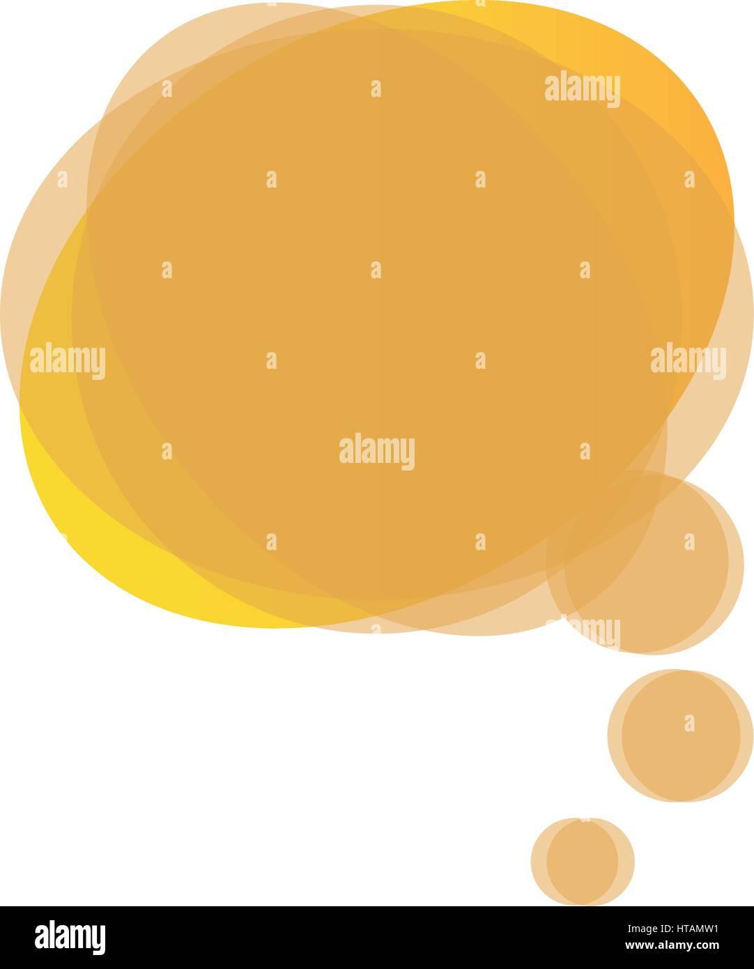 yellow round chat bubble icon, vector illustraction design Stock Vector ...
