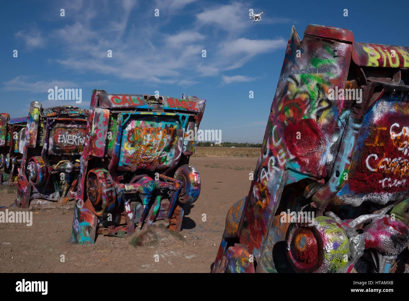 Cadillac Ranch, Amarillo, Texas, USA Stock Photo - Alamy