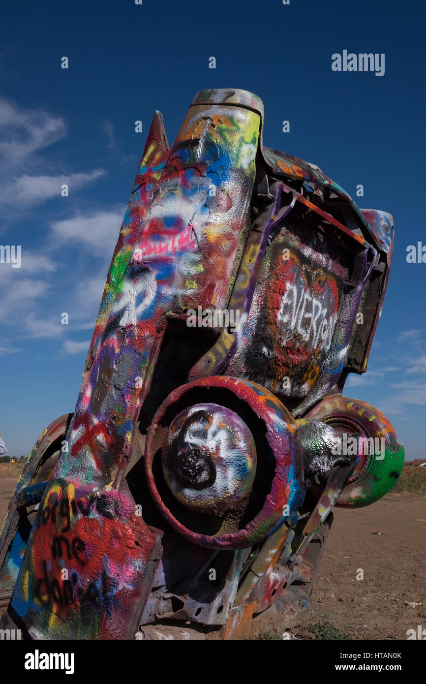 Cadillac Ranch, Amarillo, Texas, USA Stock Photo - Alamy
