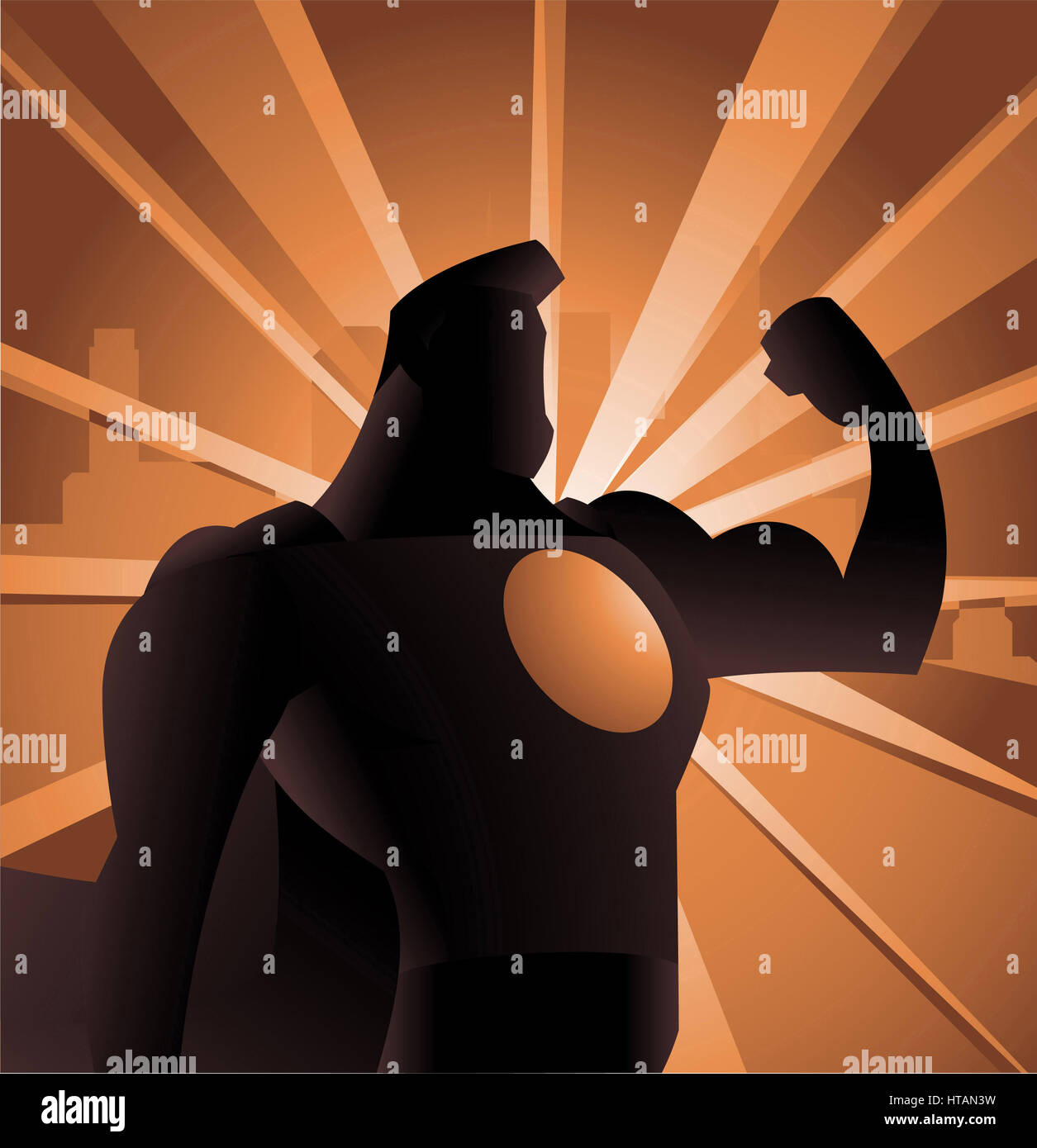 Hero strong arm hi-res stock photography and images - Alamy