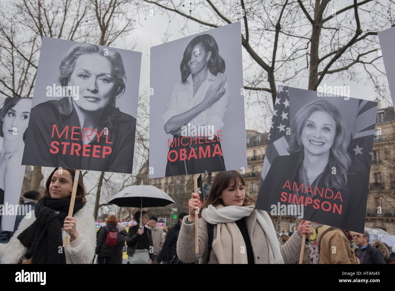 International Women's Day in Paris Stock Photo - Alamy