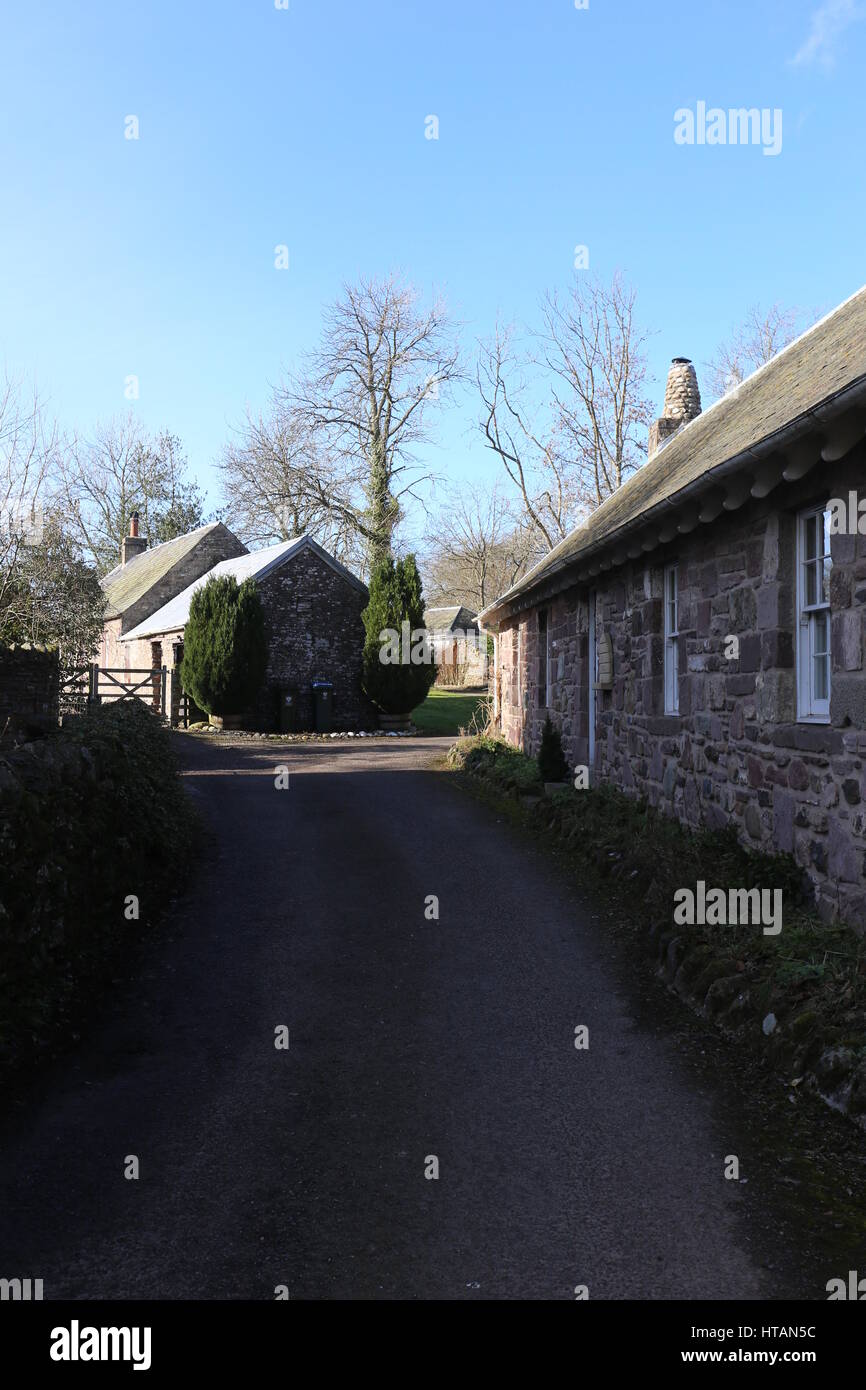 Fowlis Wester street scene Perthshire Scotland March 2017 Stock Photo ...