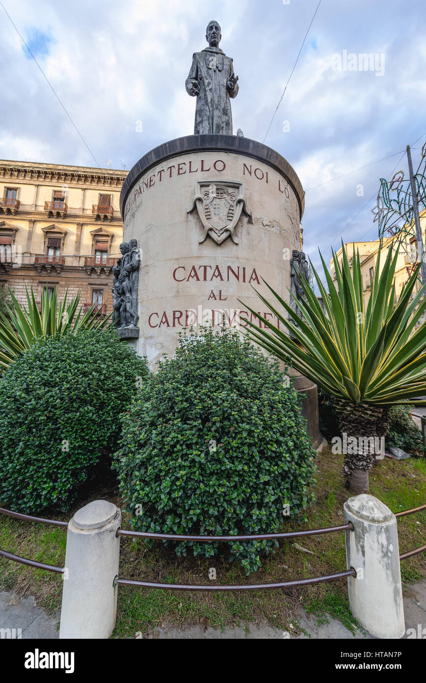 Monument of Roman Catholic cardinal Giuseppe Benedetto Dusmet at ...