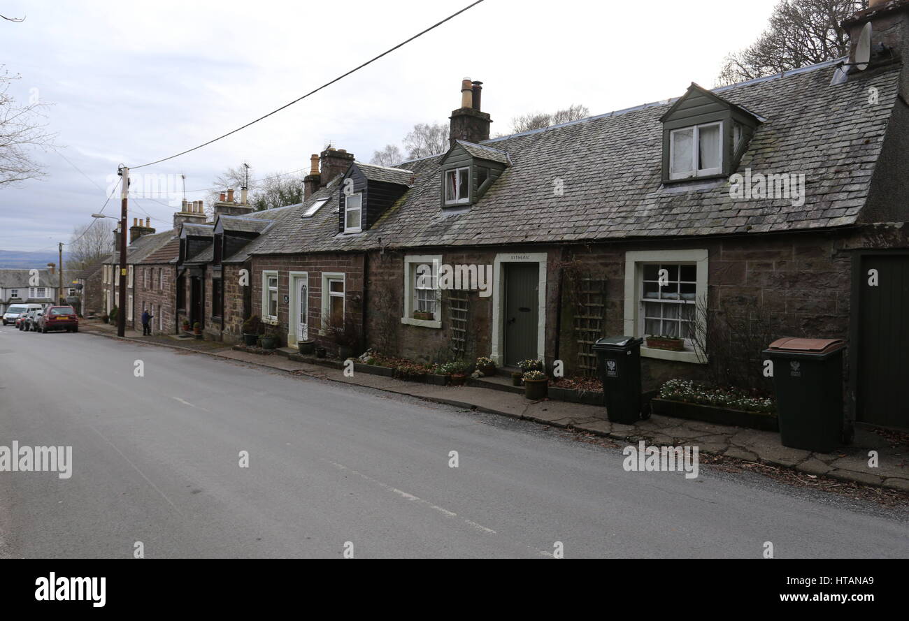 Gilmerton street scene Perthshire Scotland March 2017 Stock Photo - Alamy