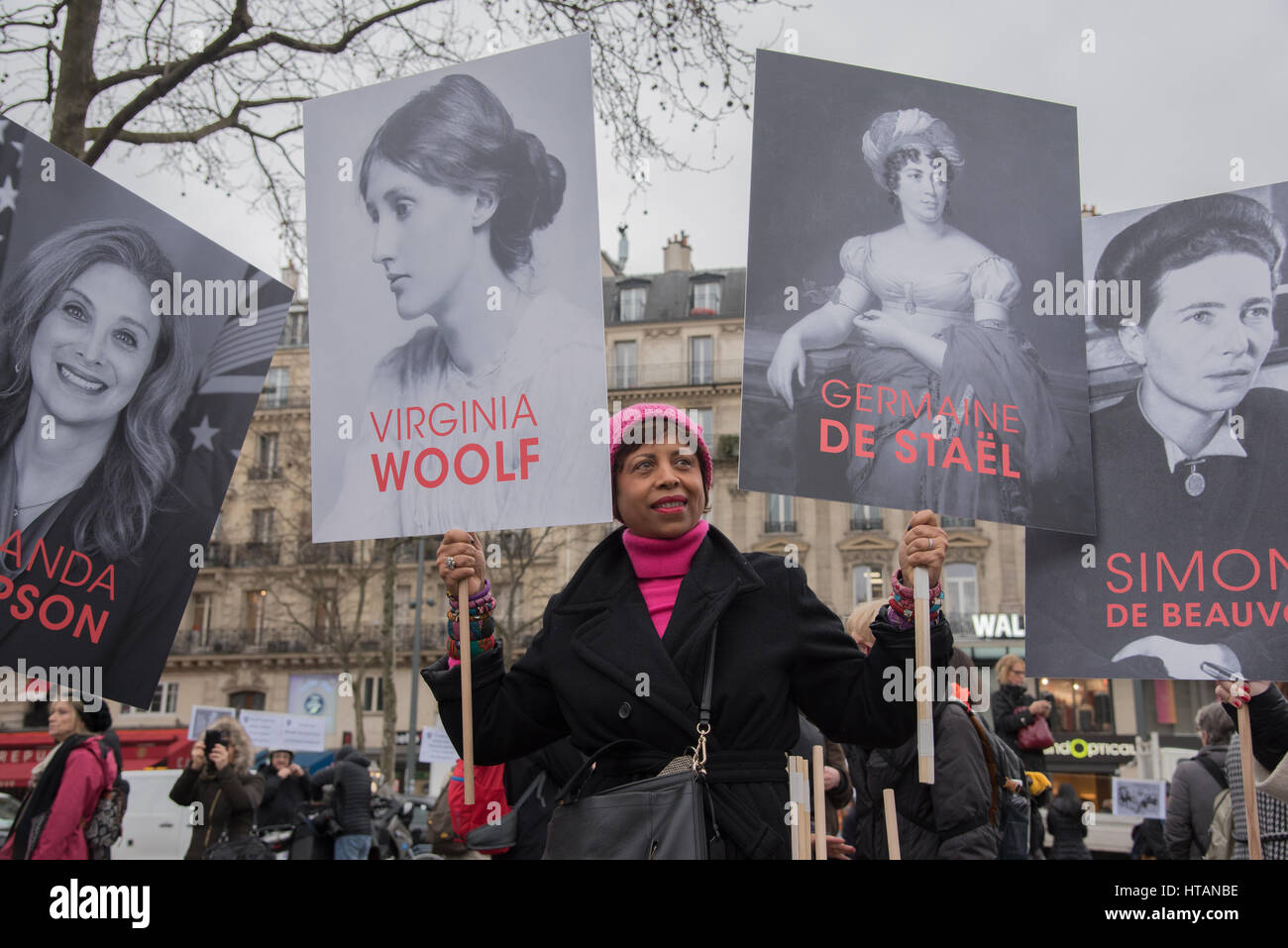 International Women's Day in Paris Stock Photo - Alamy