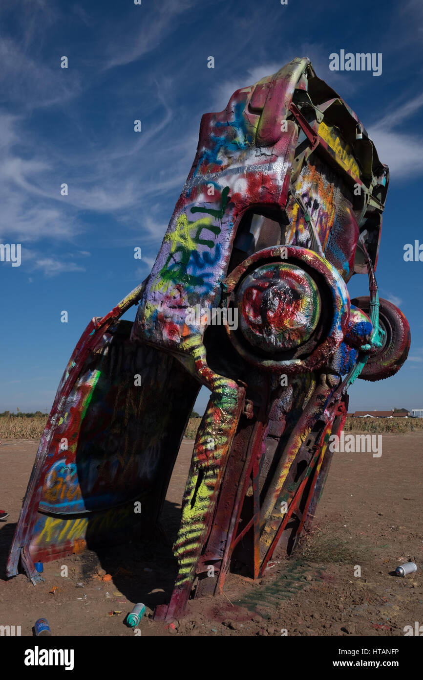 Cadillac Ranch, Amarillo, Texas, USA Stock Photo - Alamy