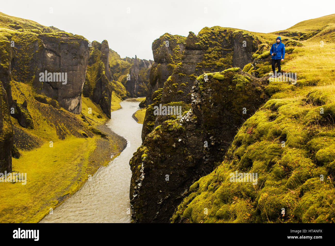 Wild river in chasm between two cliffs Stock Photo - Alamy