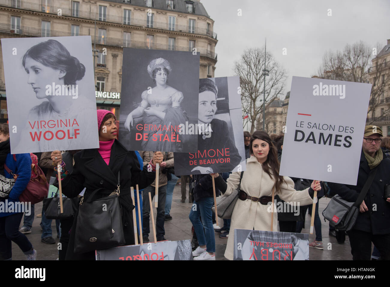 International Women's Day in Paris Stock Photo - Alamy