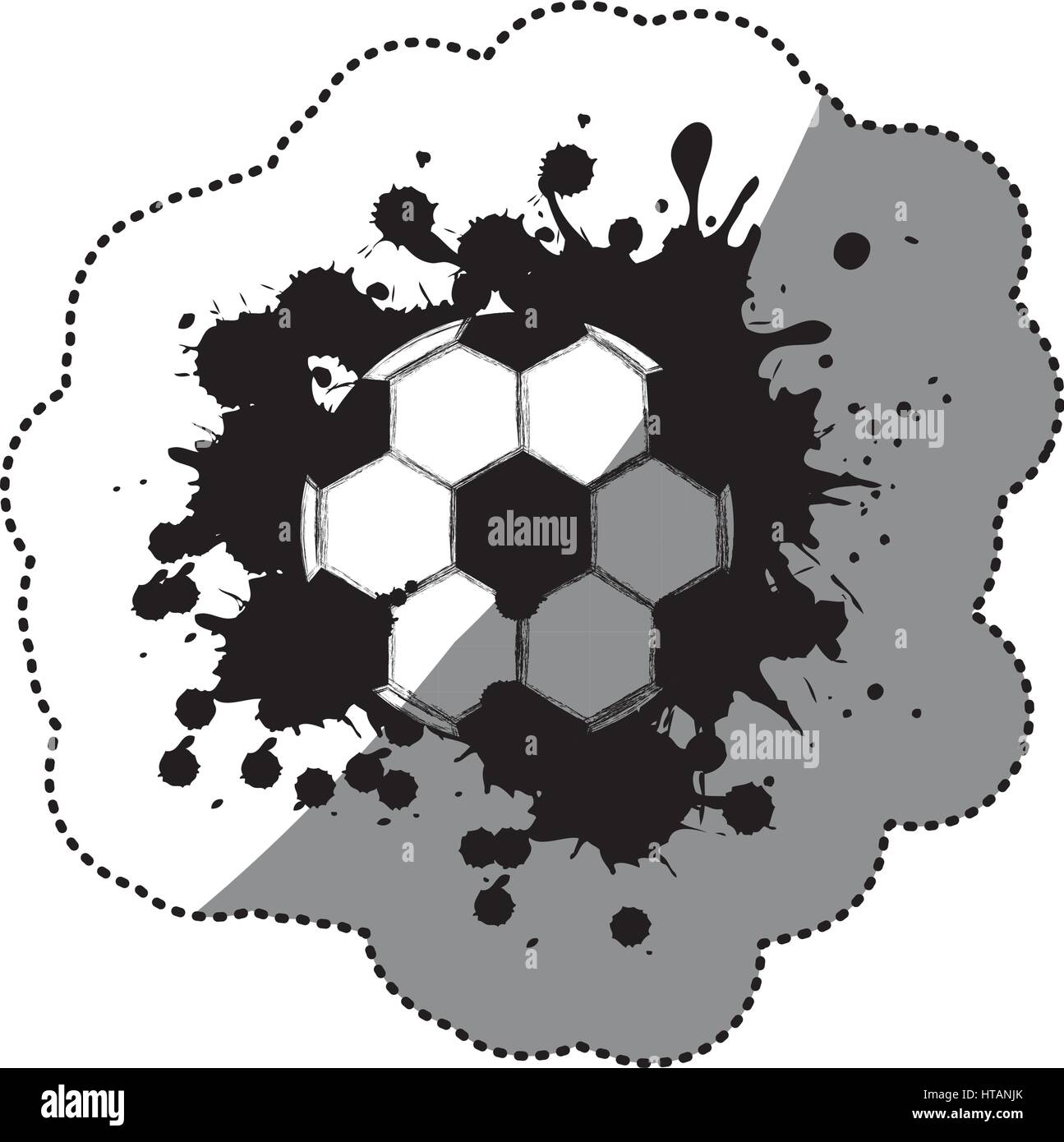 contour soccer ball icon, vector illustraction design Stock Vector ...