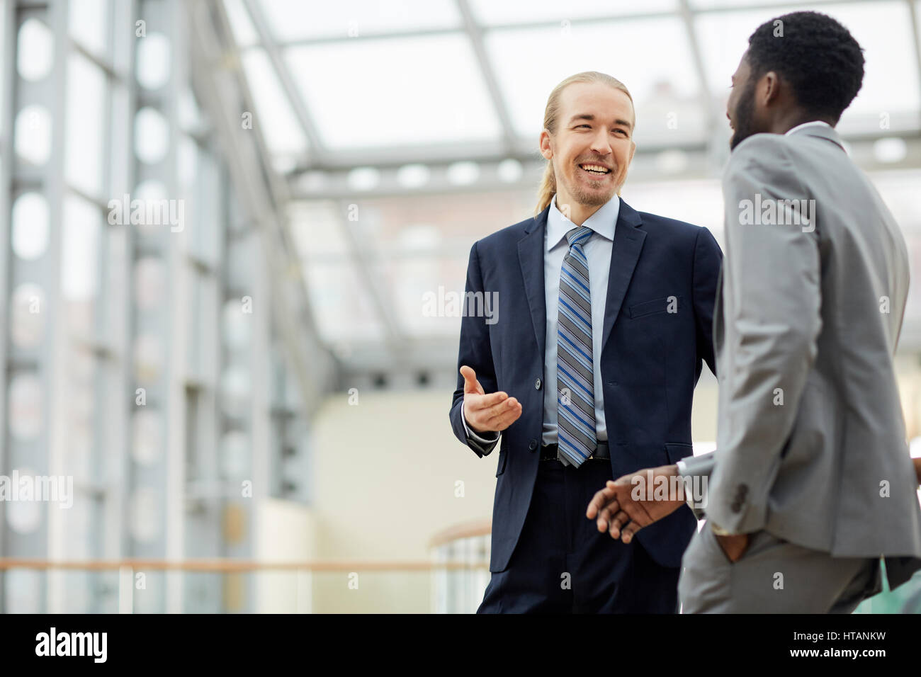 Happy african businessman talking hi-res stock photography and images ...