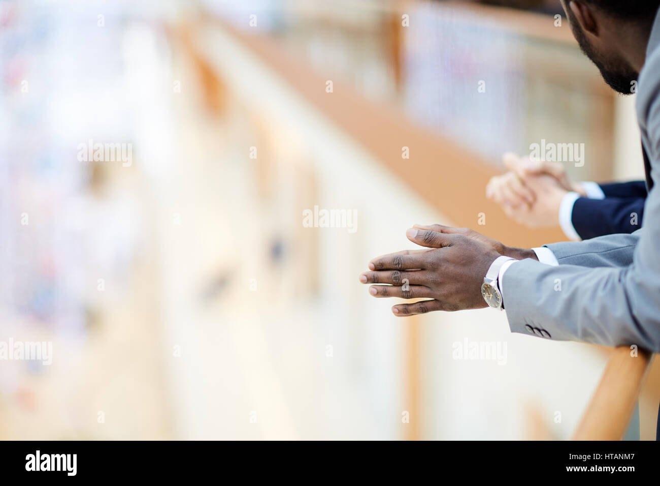 Human hand with watch during business meeting or talk Stock Photo - Alamy