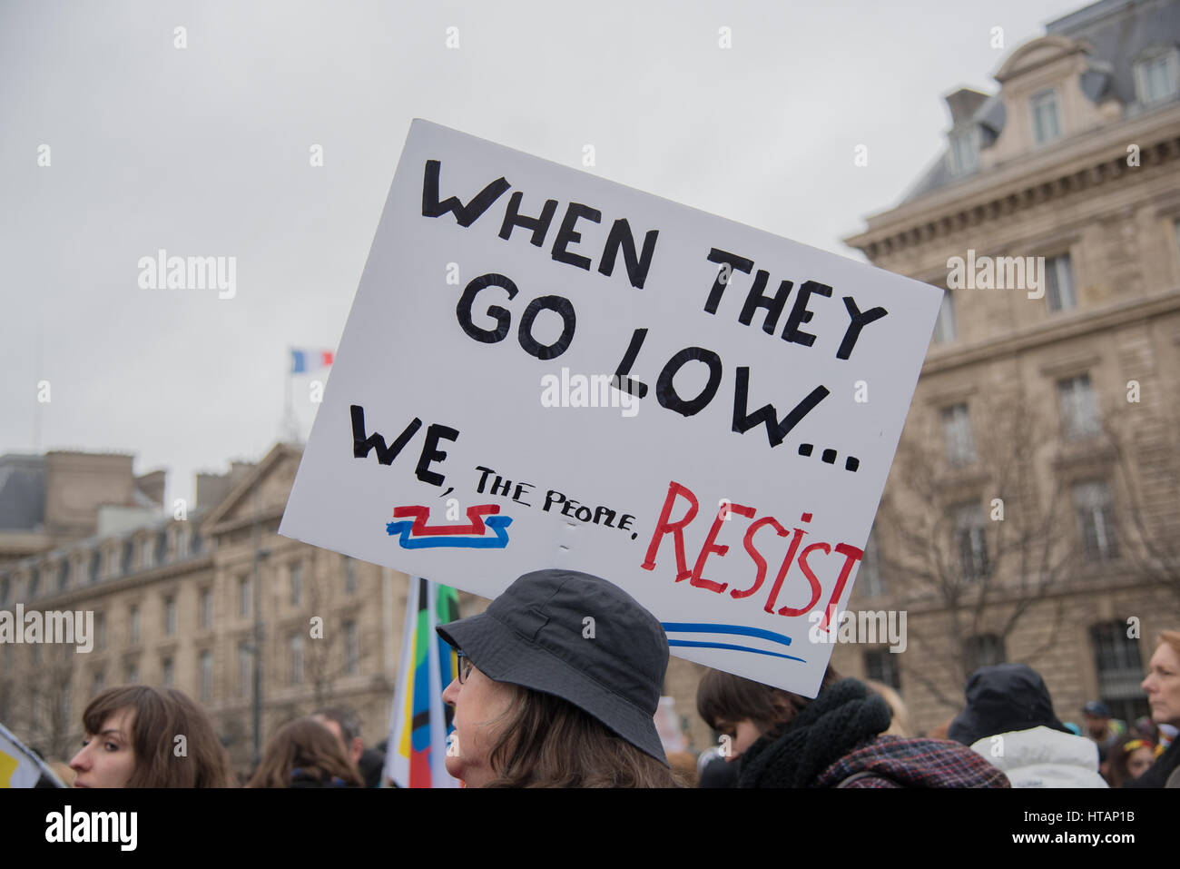 International Women's Day in Paris Stock Photo - Alamy
