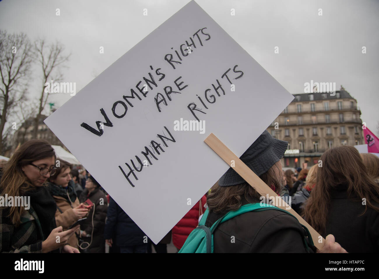 International Women's Day in Paris Stock Photo - Alamy