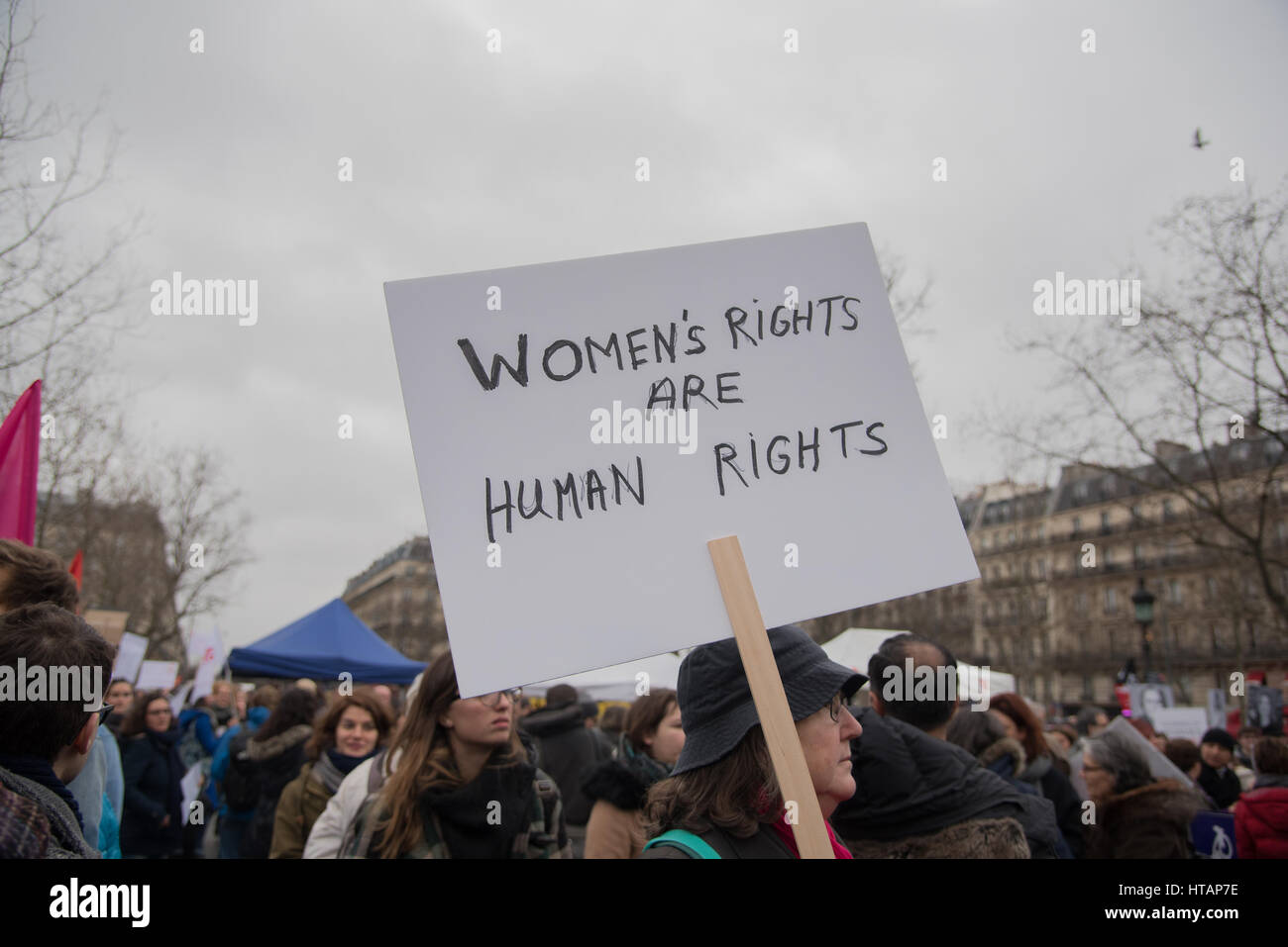 International Women's Day in Paris Stock Photo - Alamy