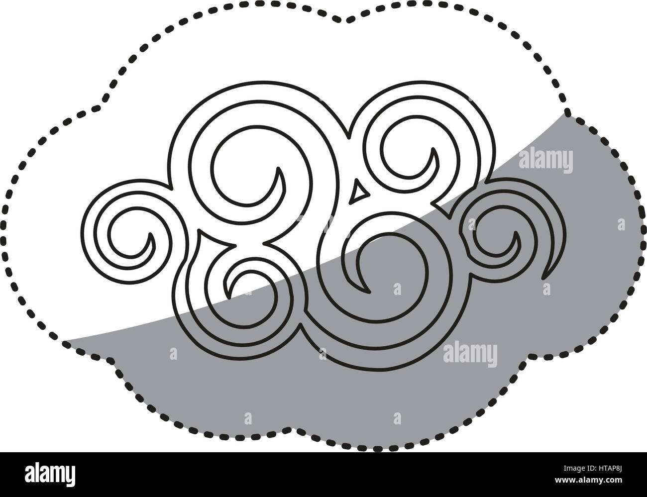 figure spiral cloud icon, vector illustraction design image Stock ...