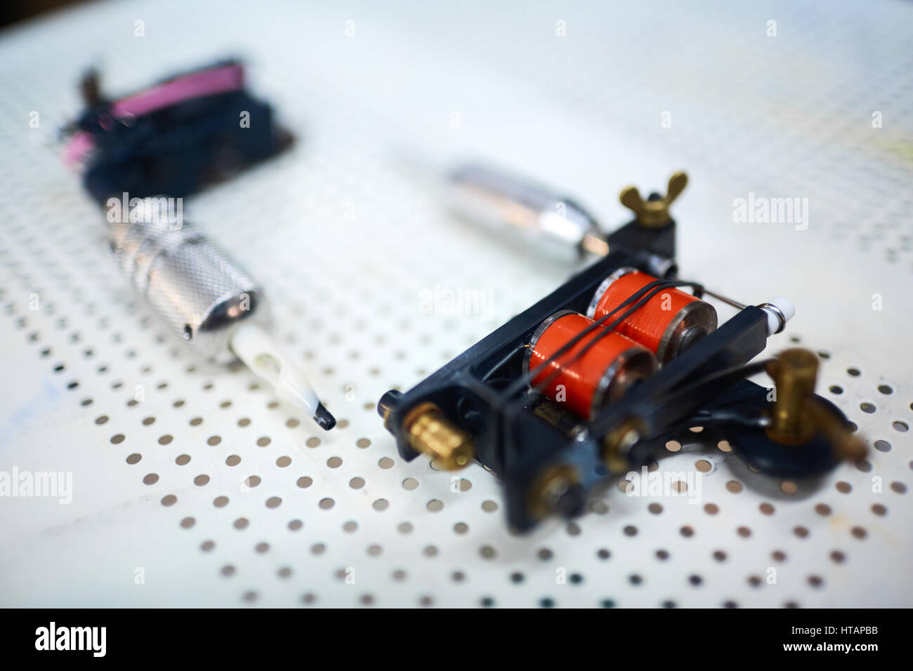 Professional machine for making tattoo Stock Photo - Alamy