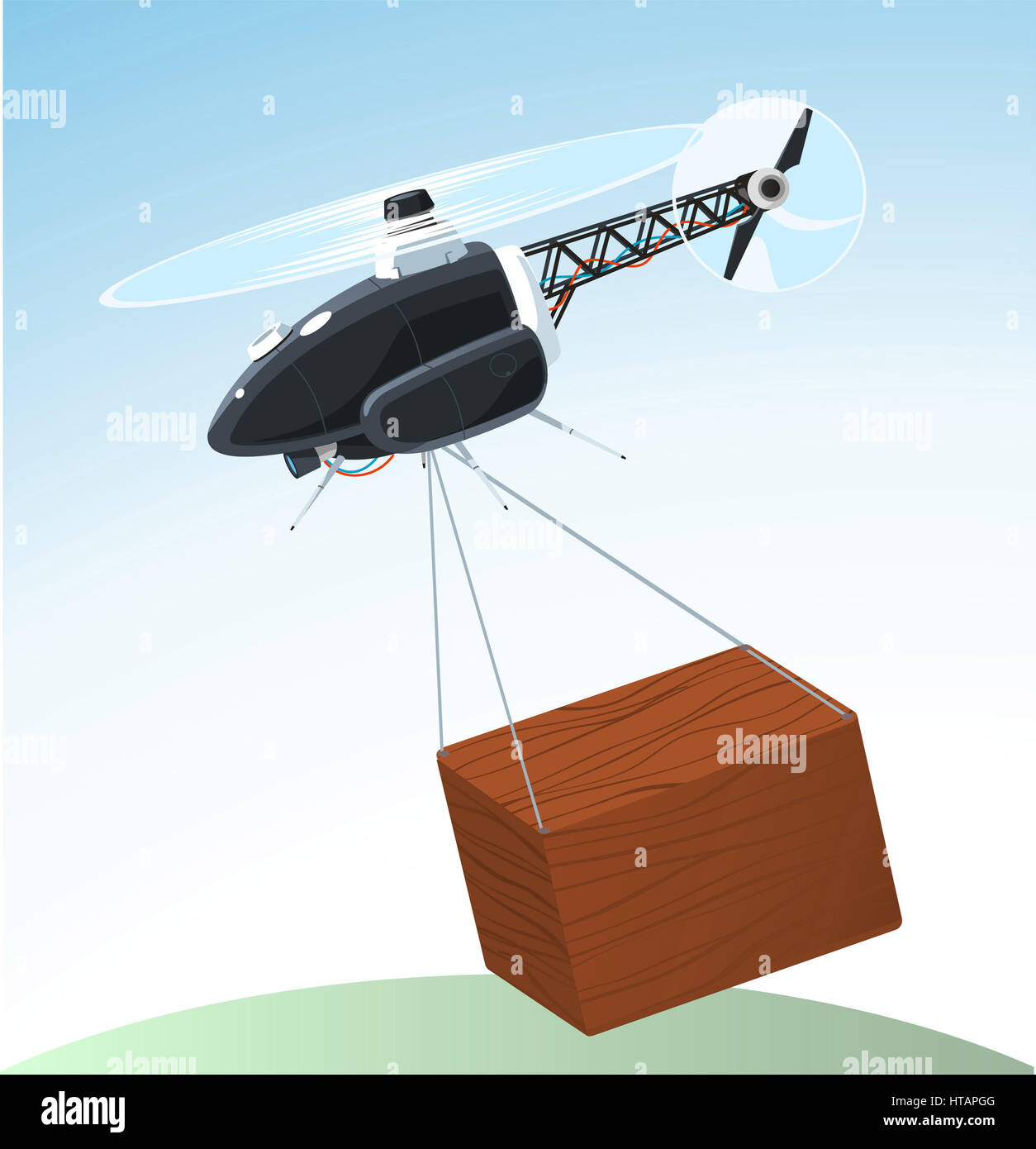 Cartoon drone hi-res stock photography and images - Alamy