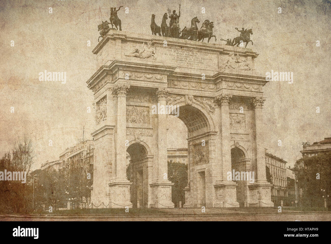 Milan postcard hi-res stock photography and images - Alamy